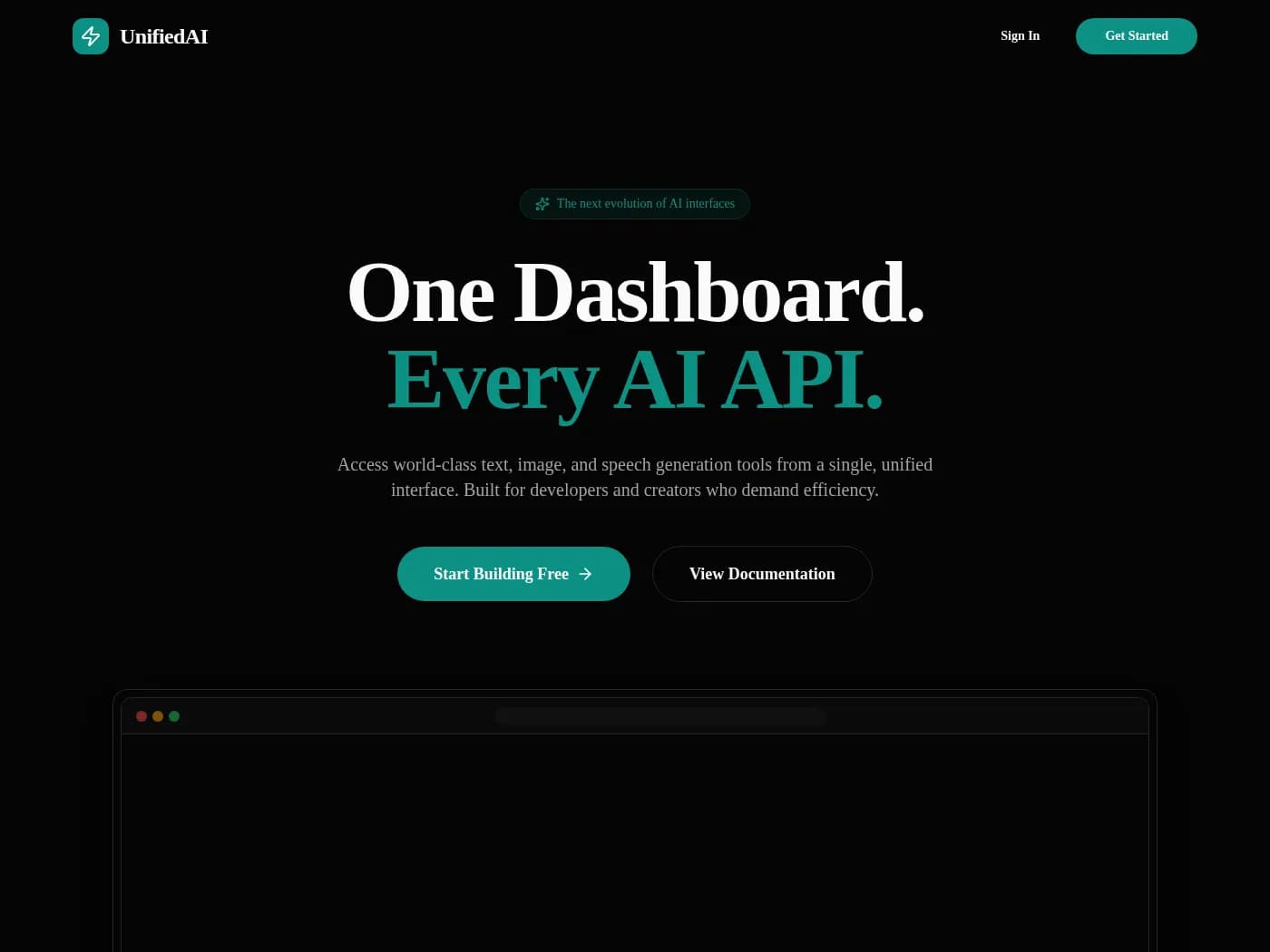 Unified AI Dashboard
