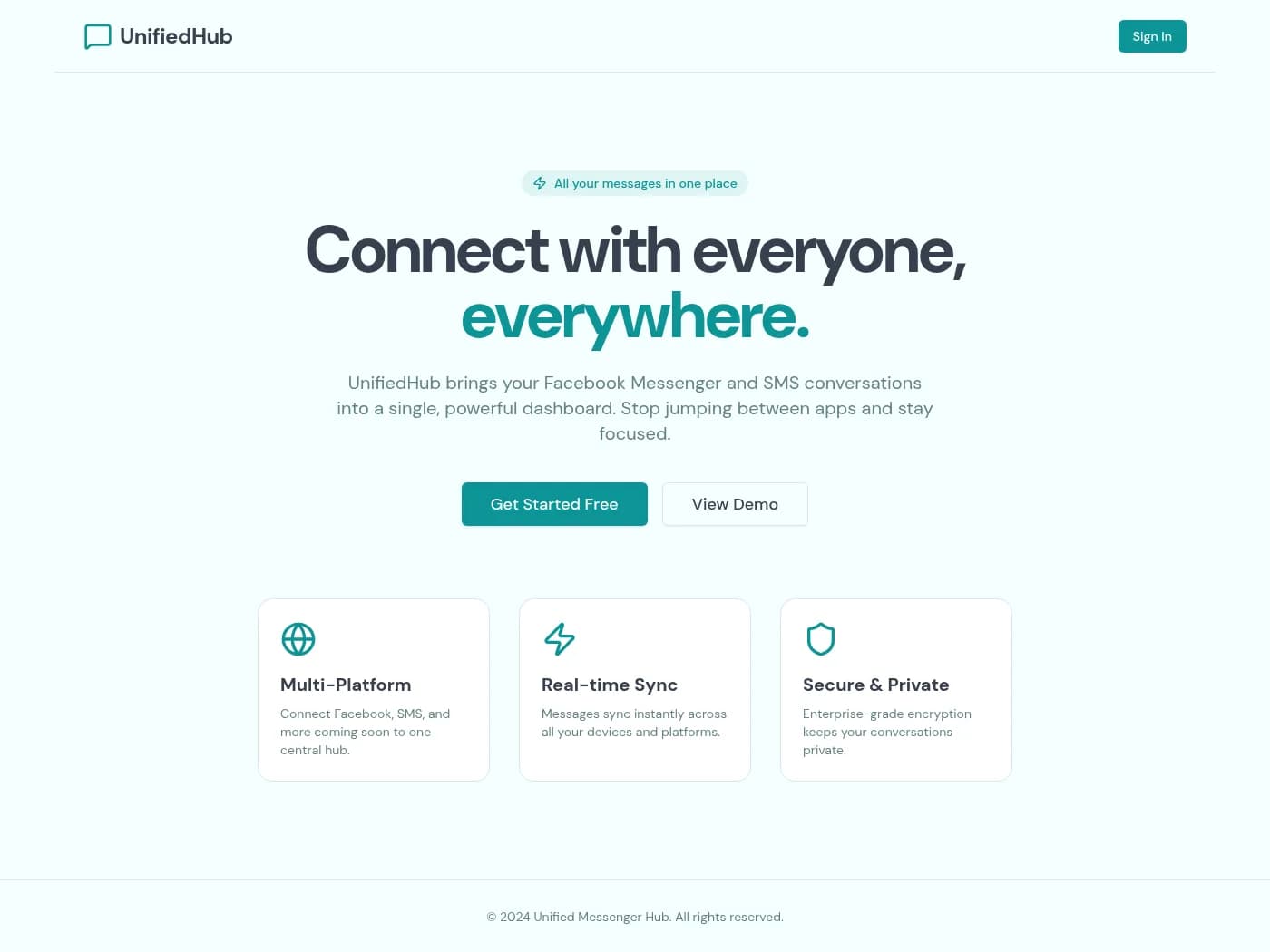 Unified Messenger Hub