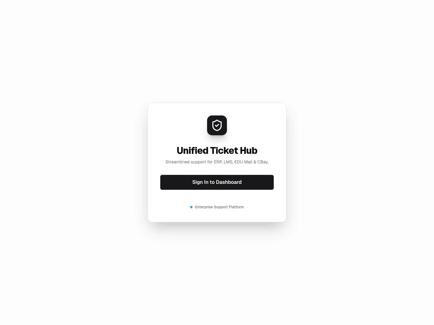 Unified Ticket Hub