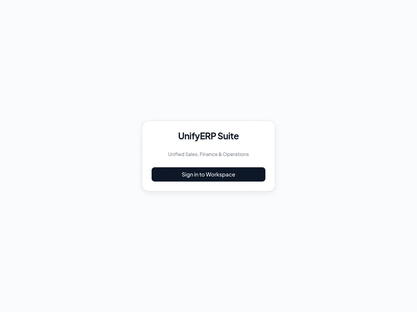 UnifyERP Suite
