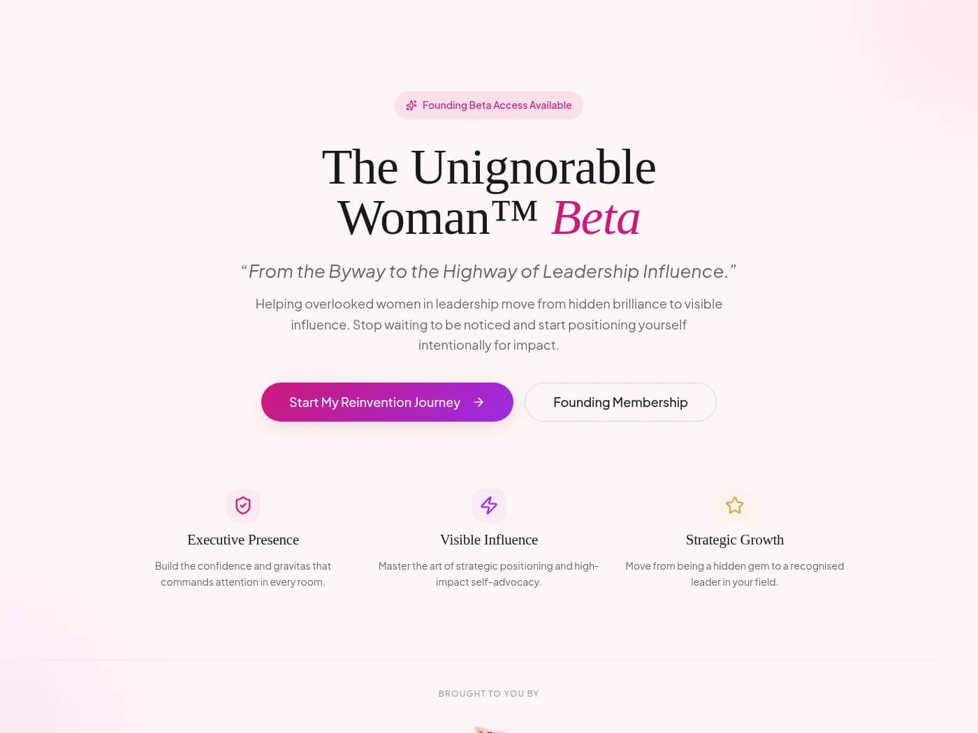 The Unignorable Woman™ Beta