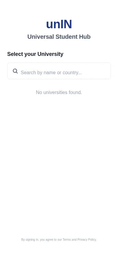 unIN Universal Student Hub