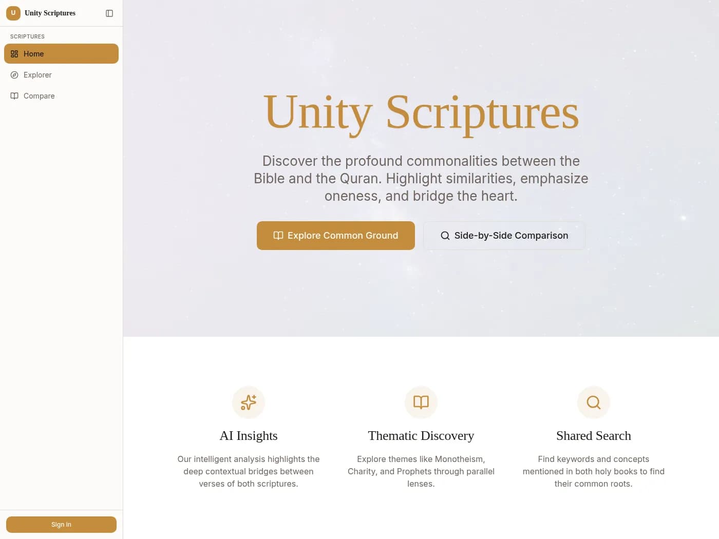 Unity Scriptures App