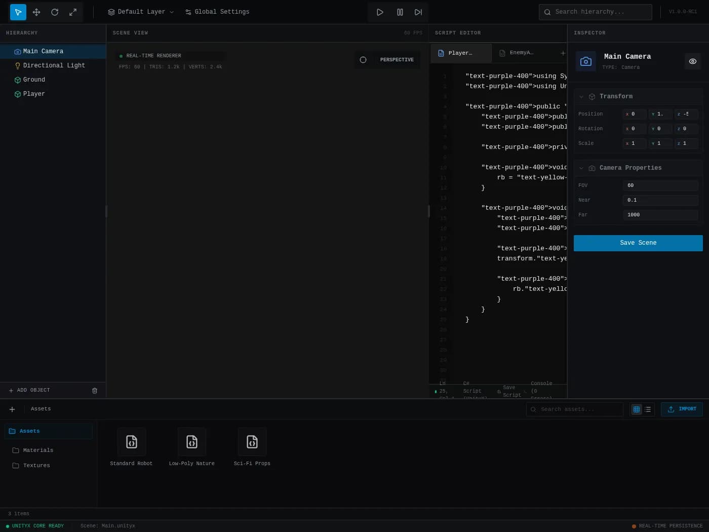 UnityX 3D Engine