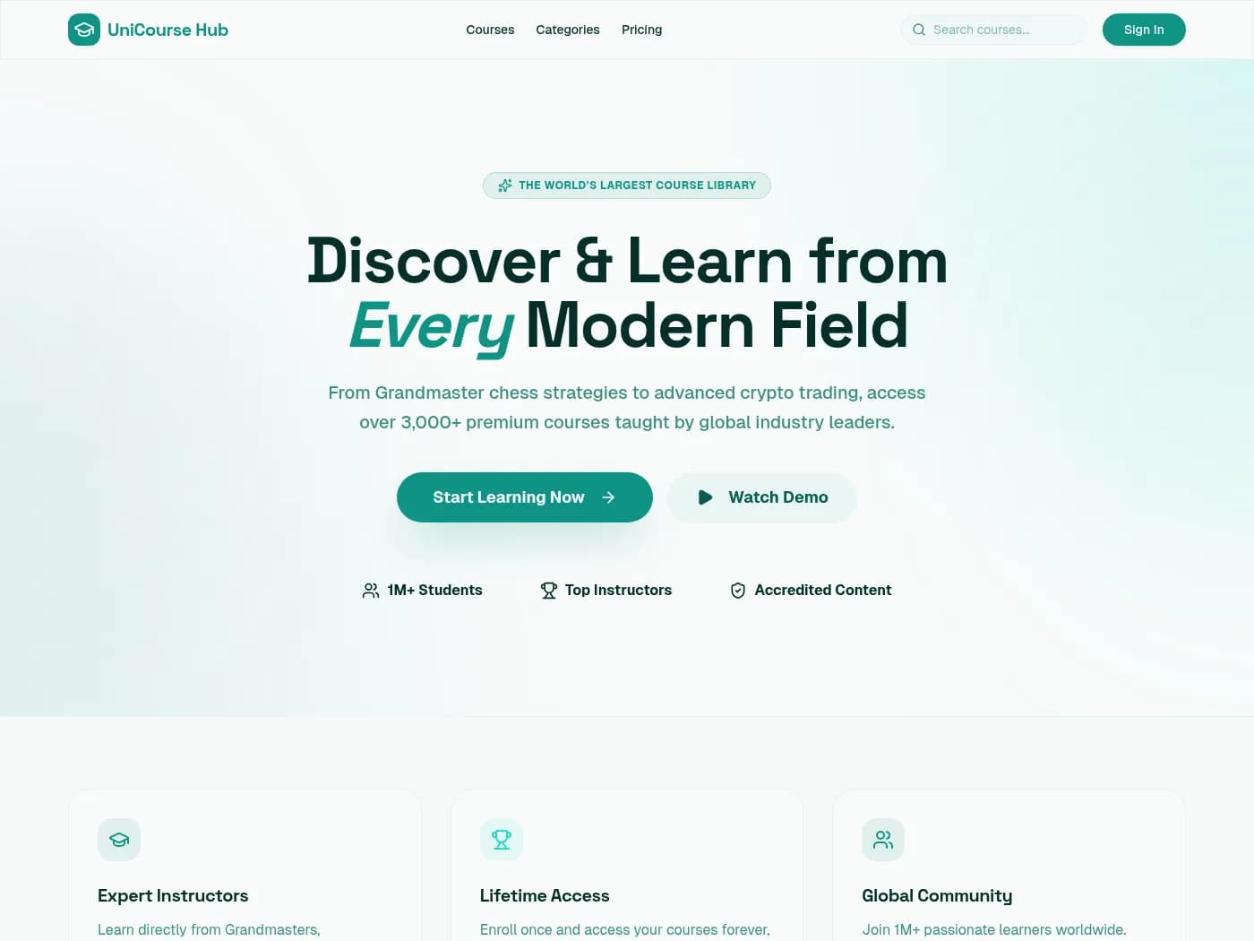 UniCourse Hub