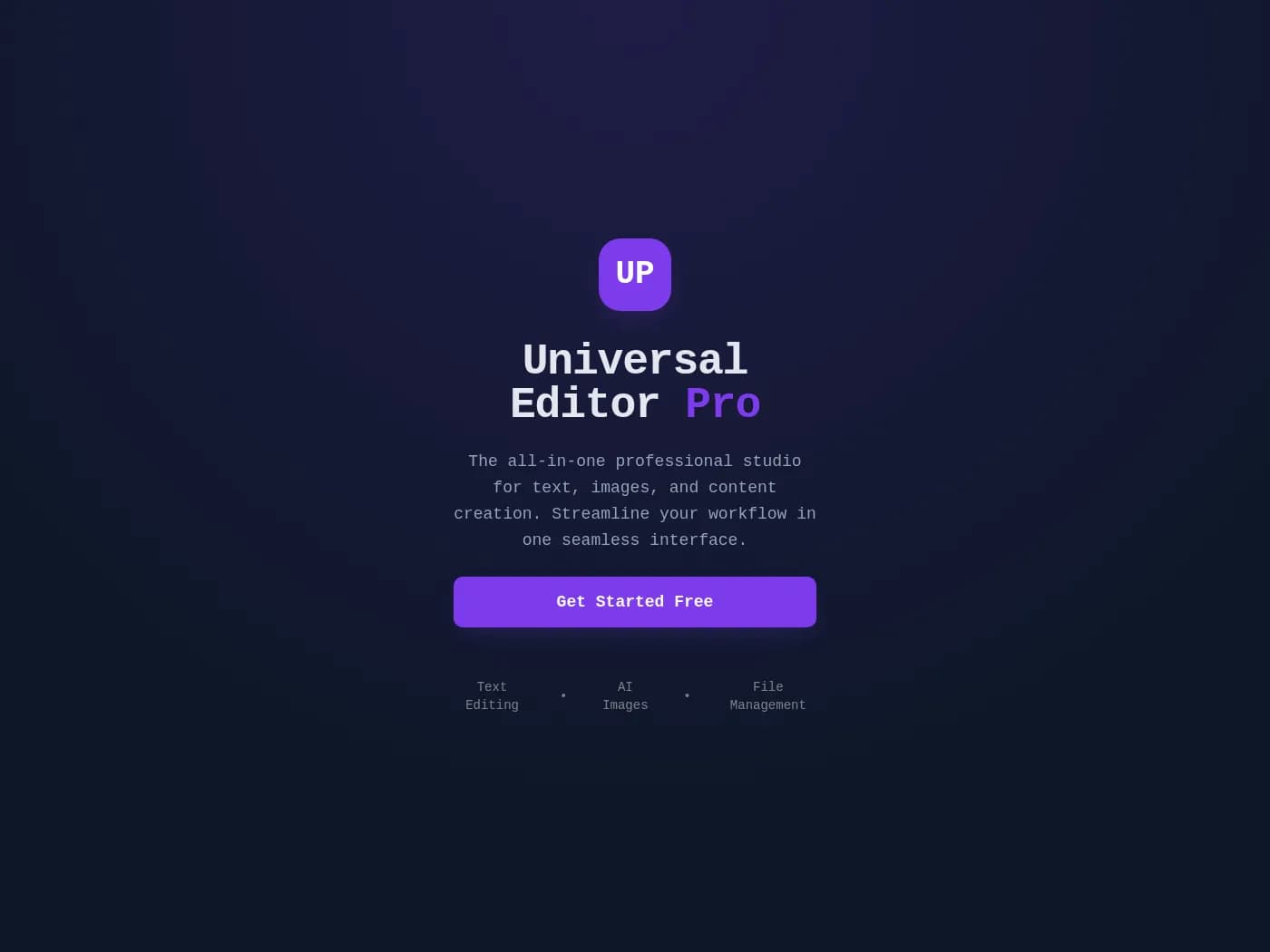 Universal Editor Pro