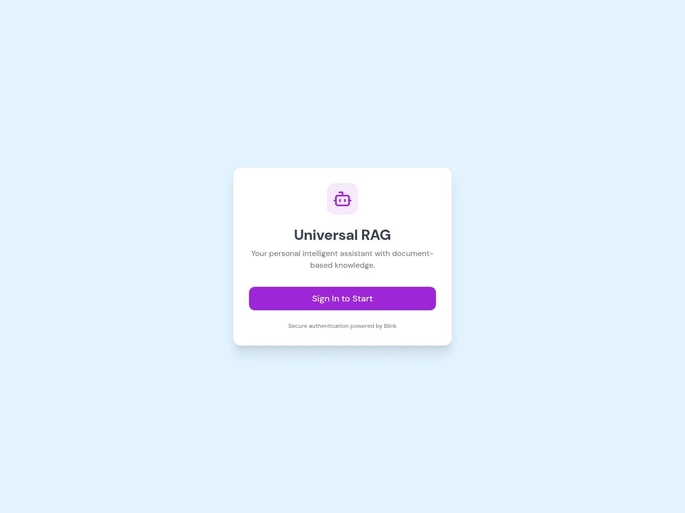 Universal RAG Chatbot