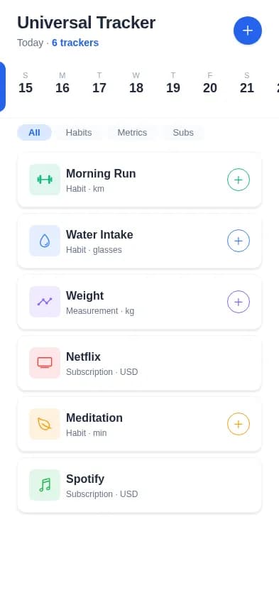 Universal Tracker App