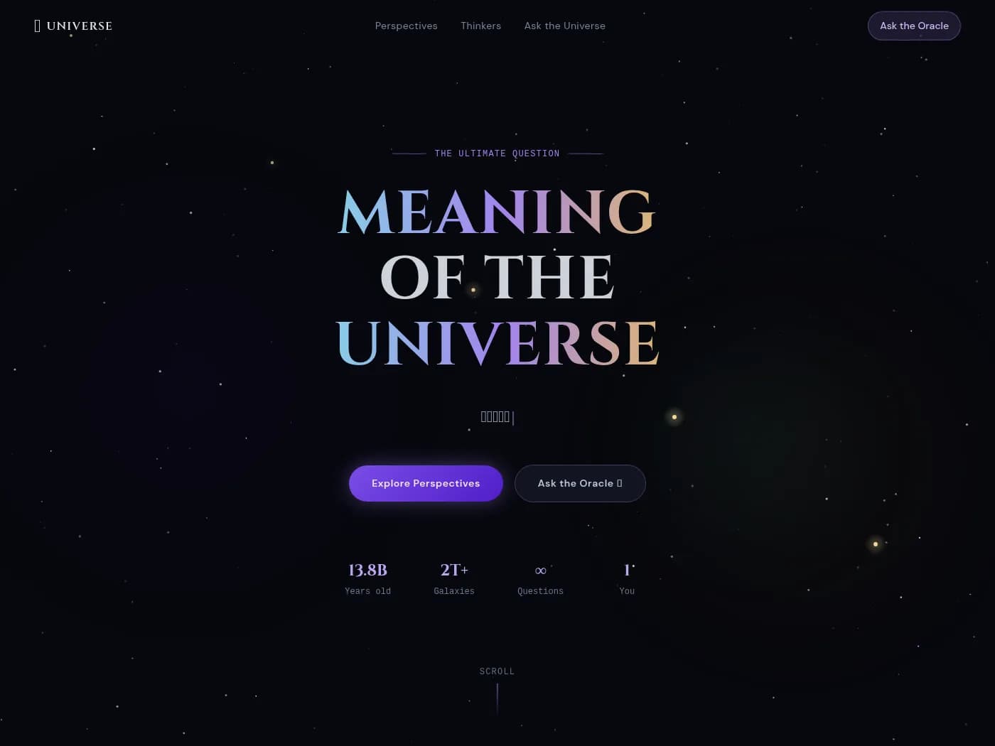 Meaning of the Universe