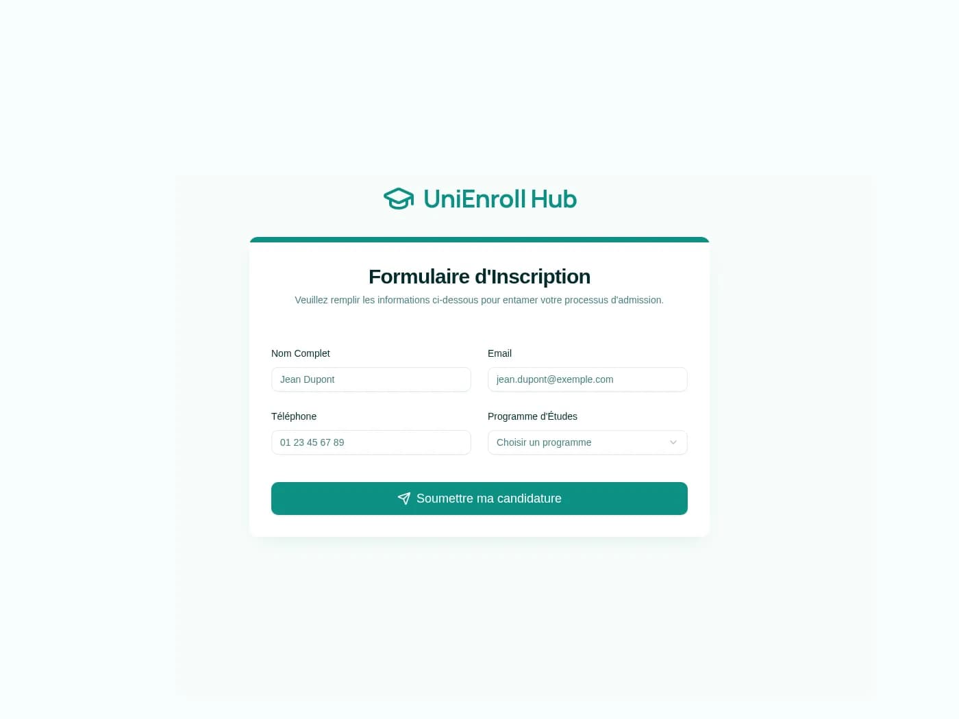 UniEnroll Hub