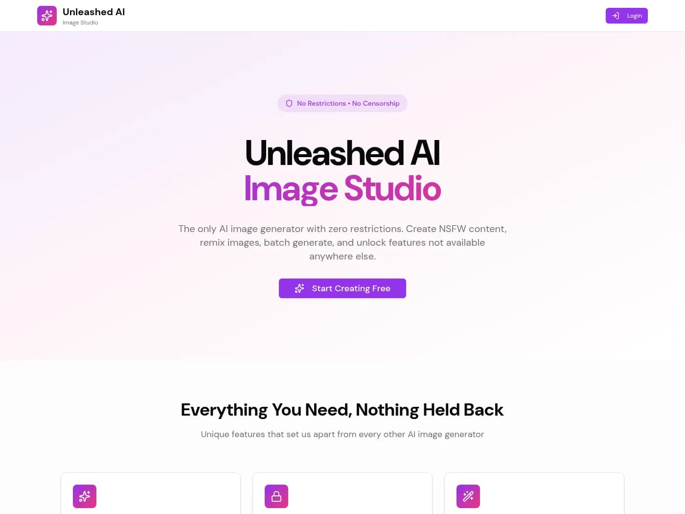 Unleashed AI Image Studio