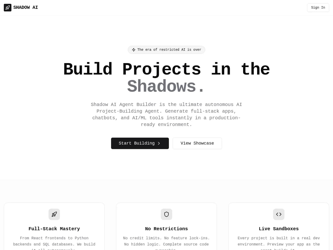 Unlimited AI Project Builder
