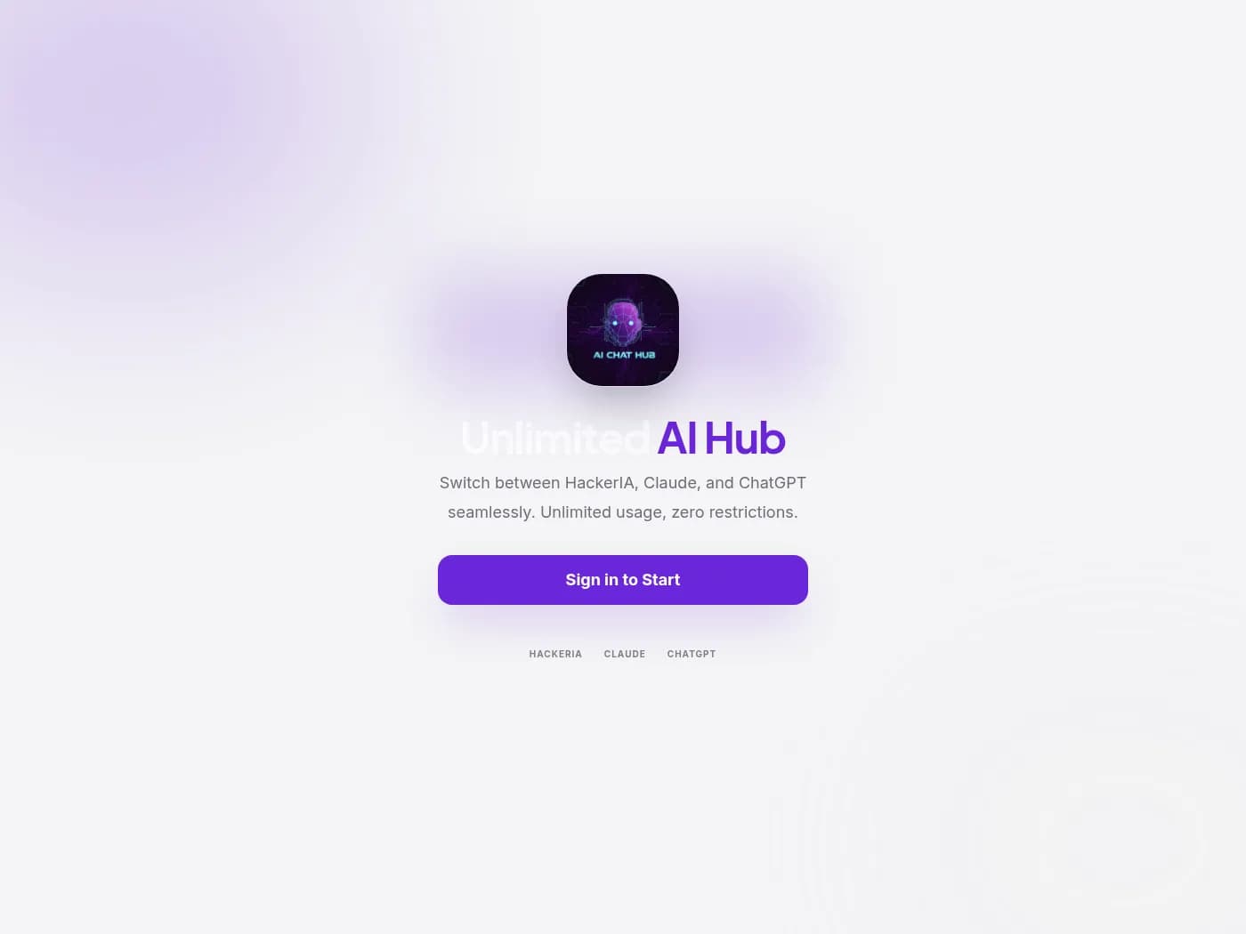 Unlimited AI Chat Hub