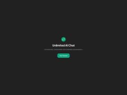 Unlimited AI Chat Web