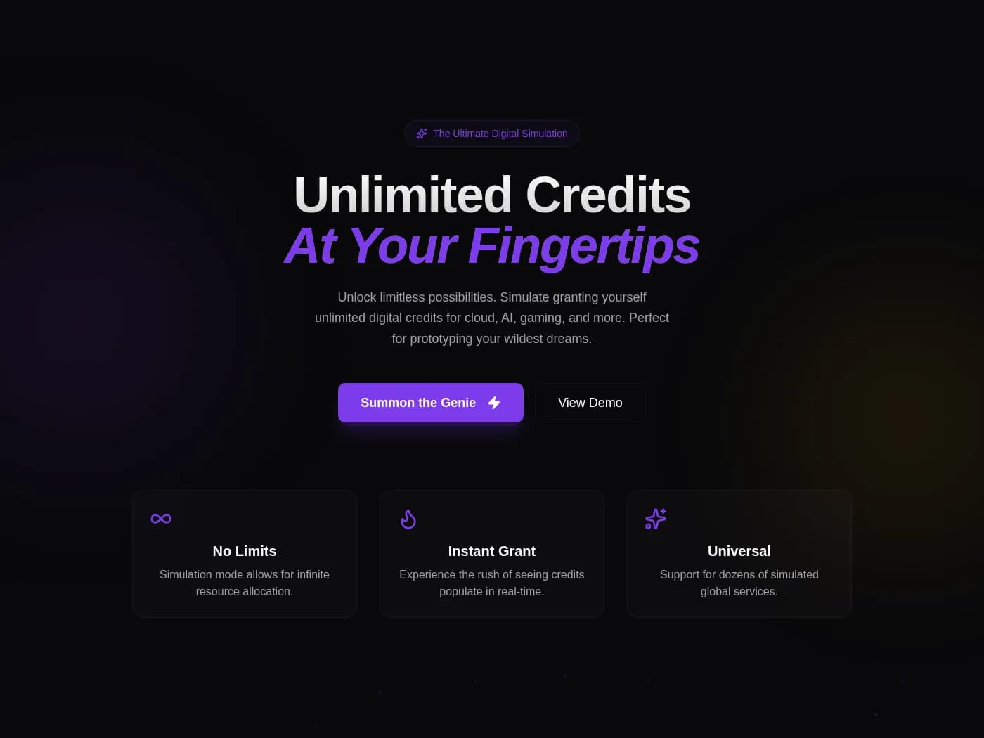 Unlimited Credits Genie