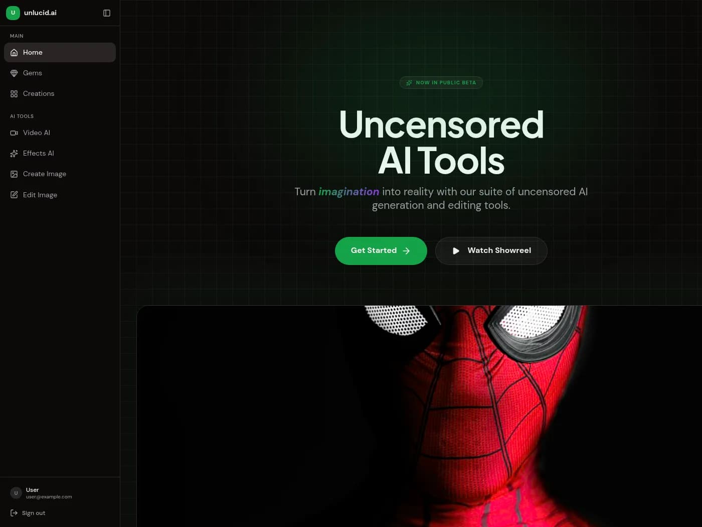 UnLucid.AI Clone