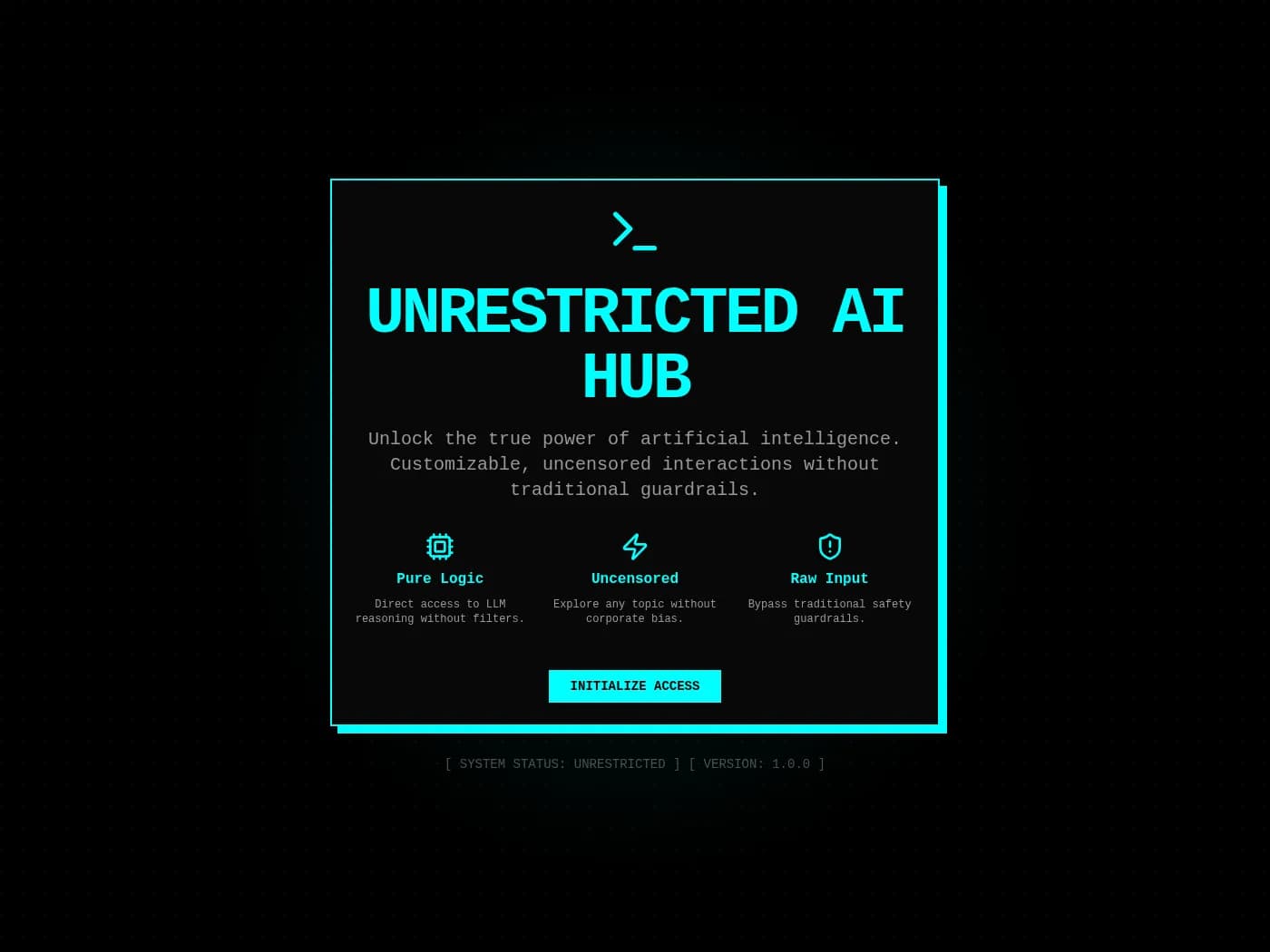 Unrestricted AI Hub