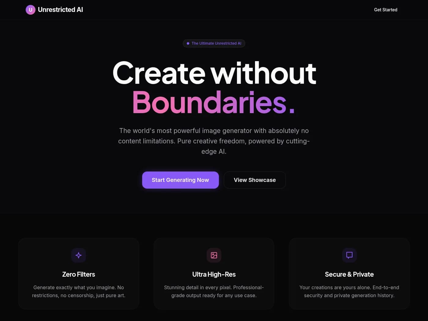 Unrestricted AI Creator