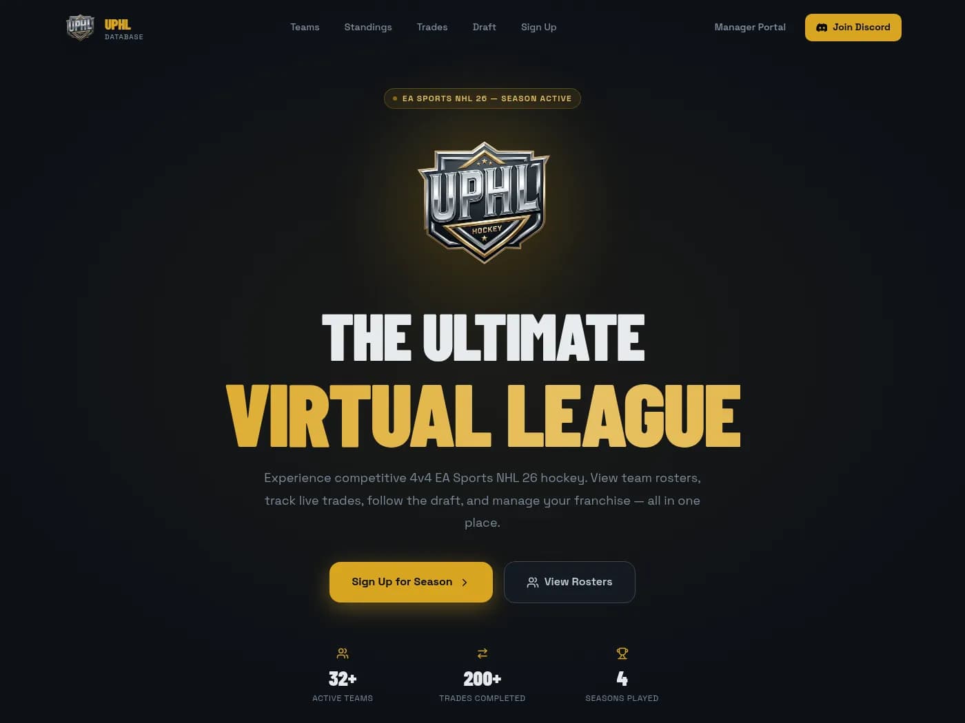 UPHL Database Landing