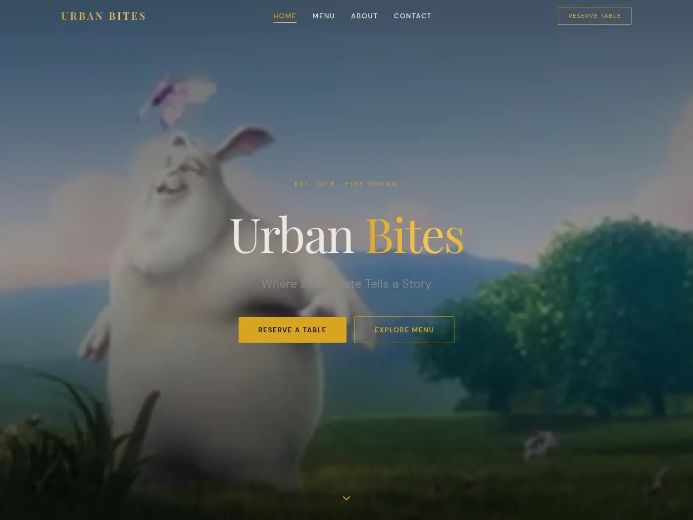 Urban Bites Cinematic Site