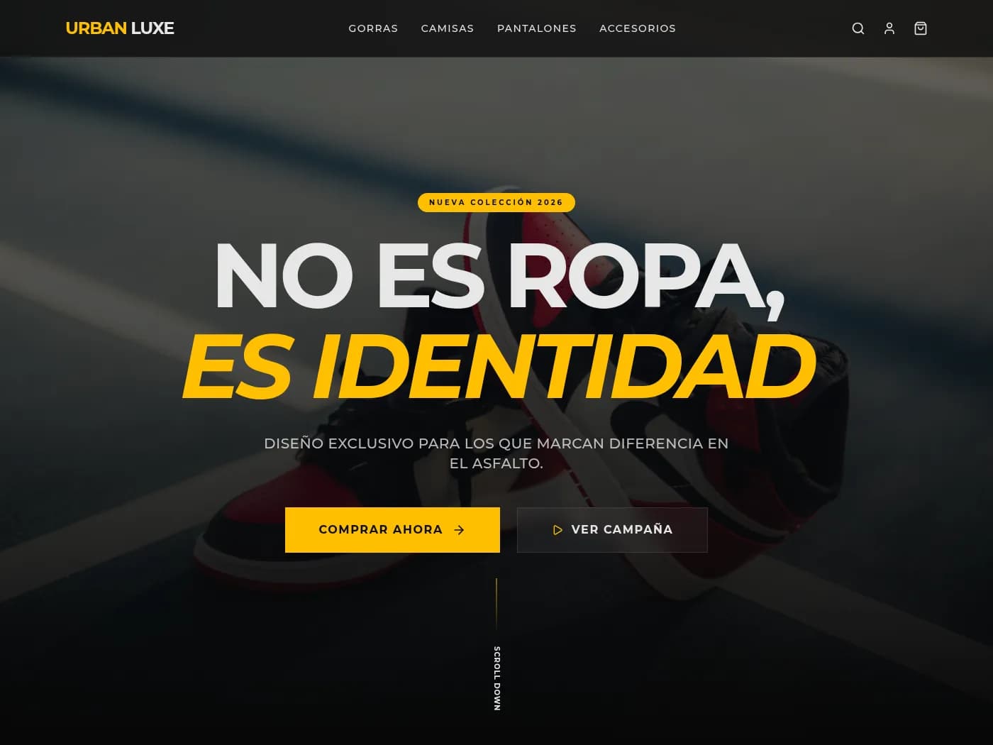 Urban Luxe Landing Page