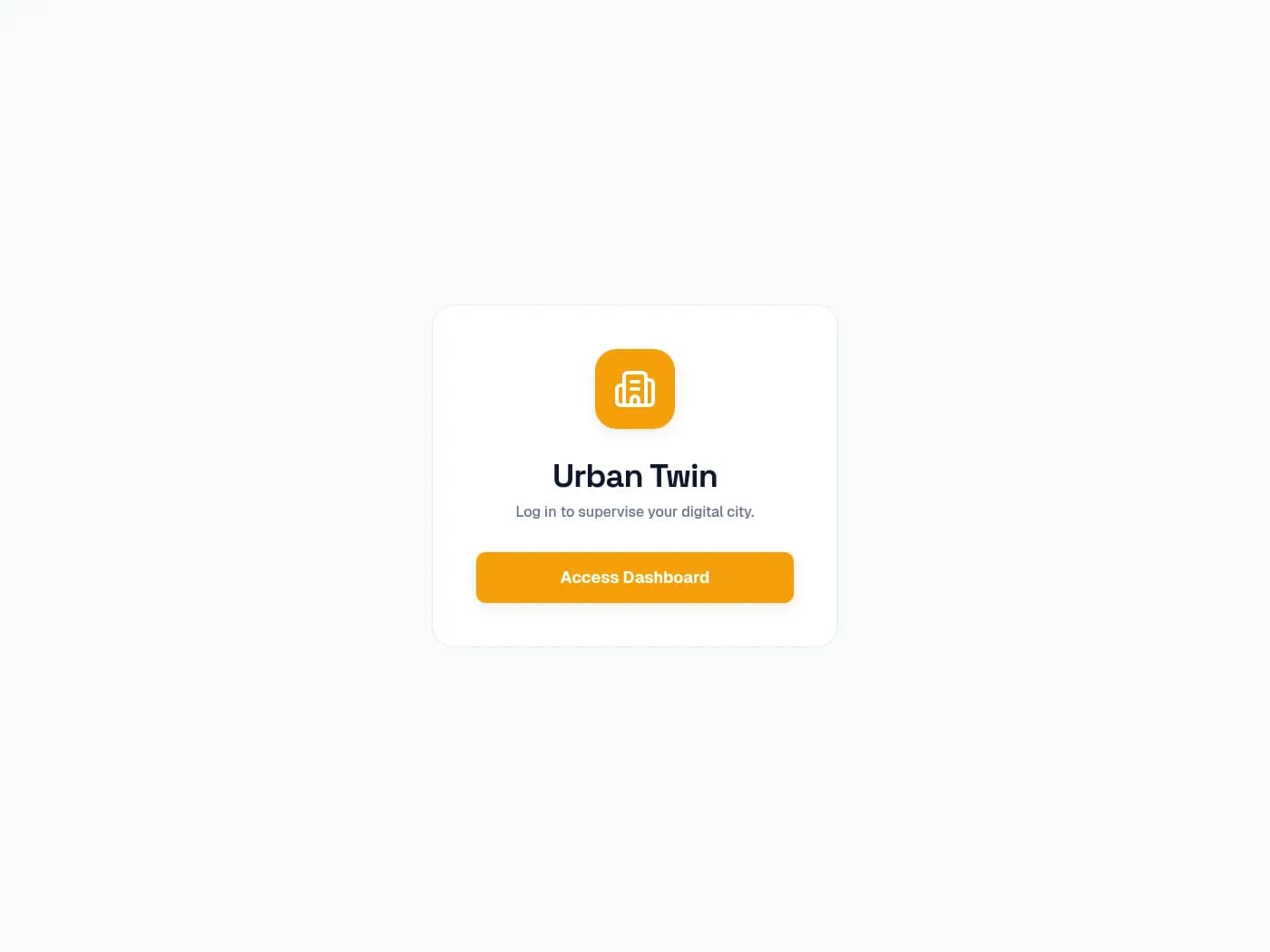 Urban Twin Dashboard