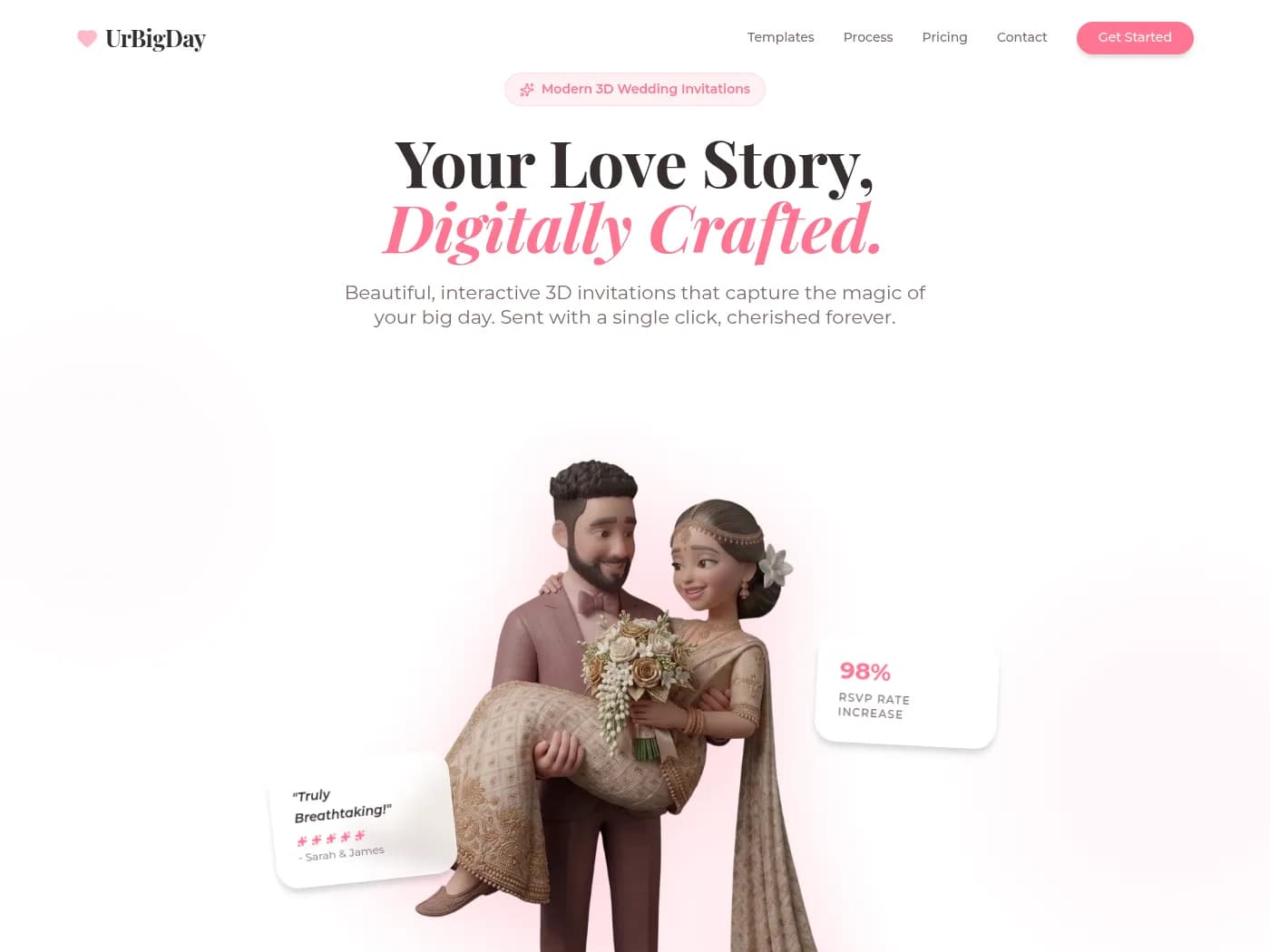 UrBigDay 3D Wedding Site
