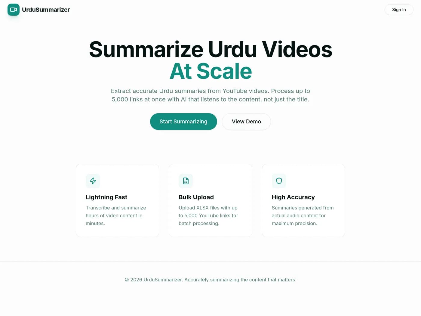 Urdu Video Summarizer