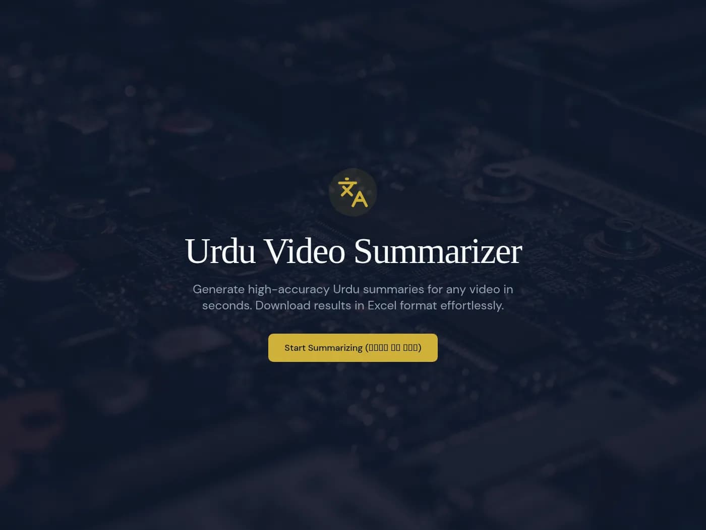 Urdu Video Summarizer