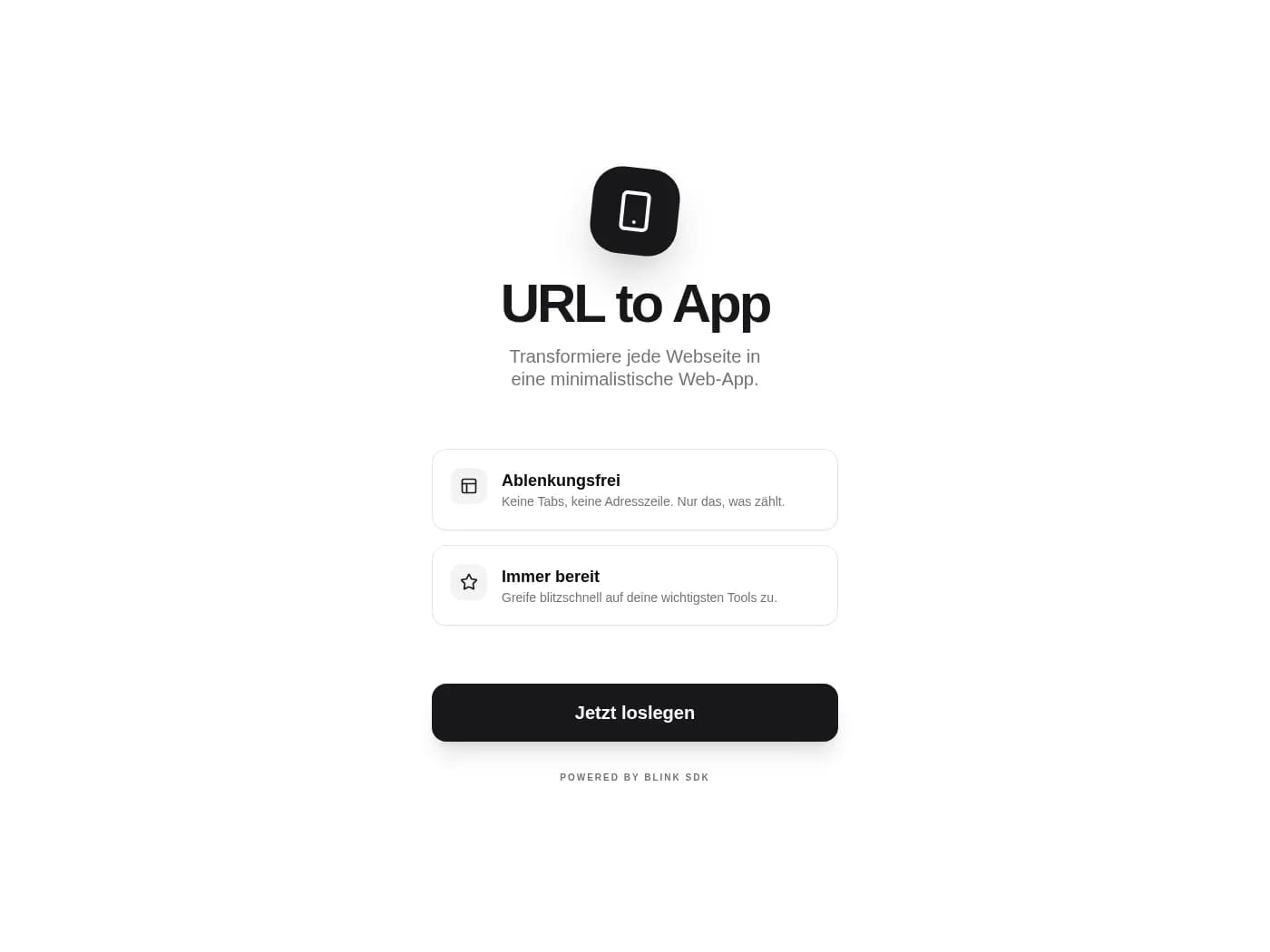 URL to App Converter