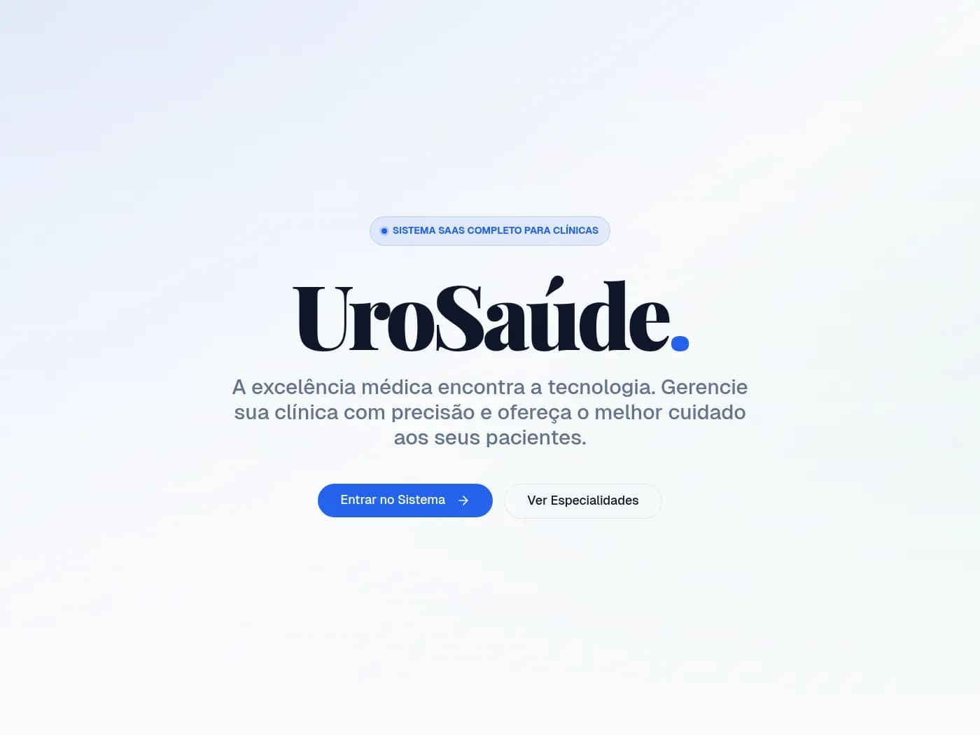 UroSaúde SaaS System