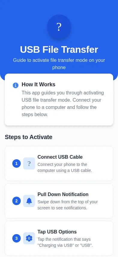 USB File Transfer Helper