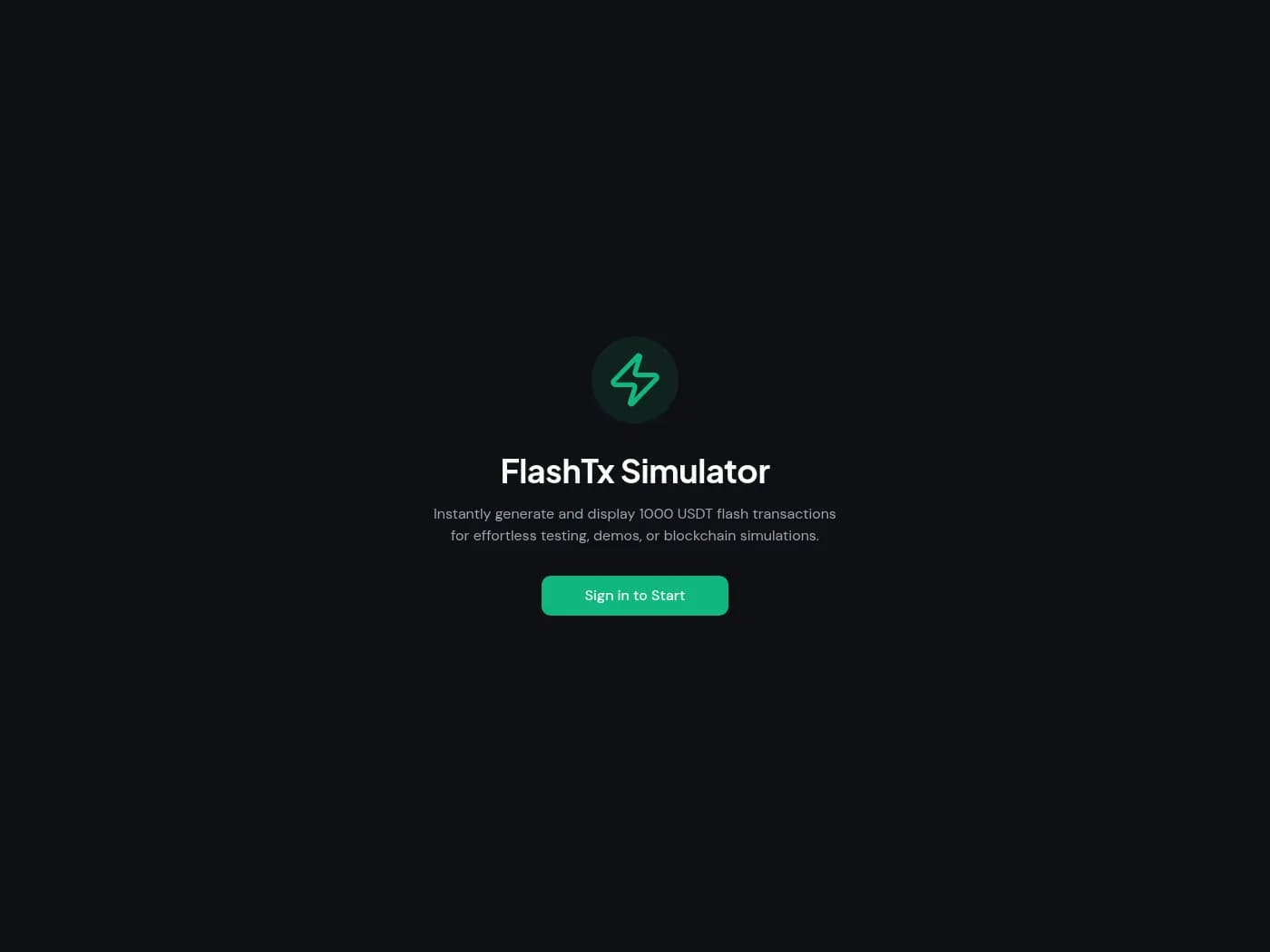 FlashTx Simulator