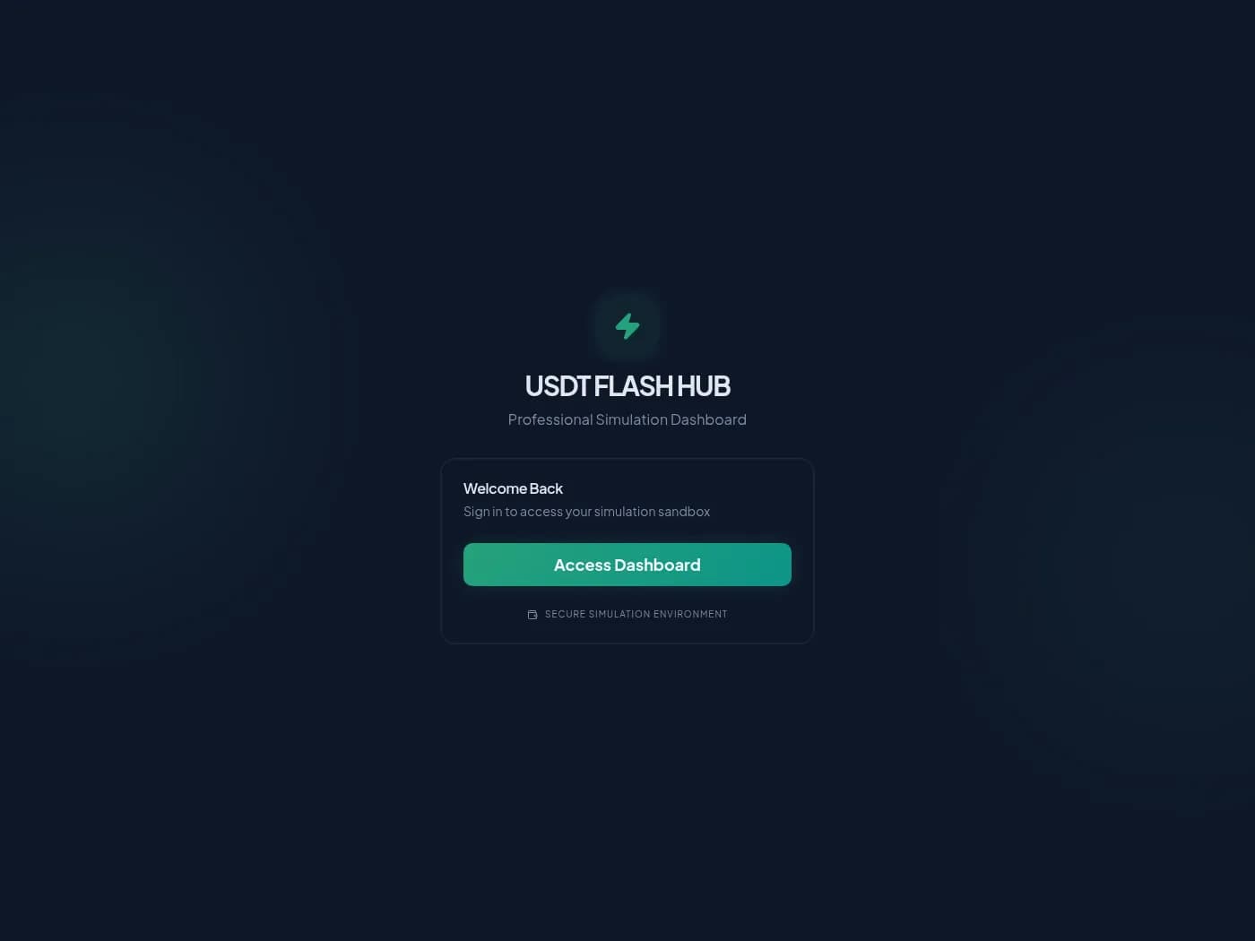 USDT Simulator Hub
