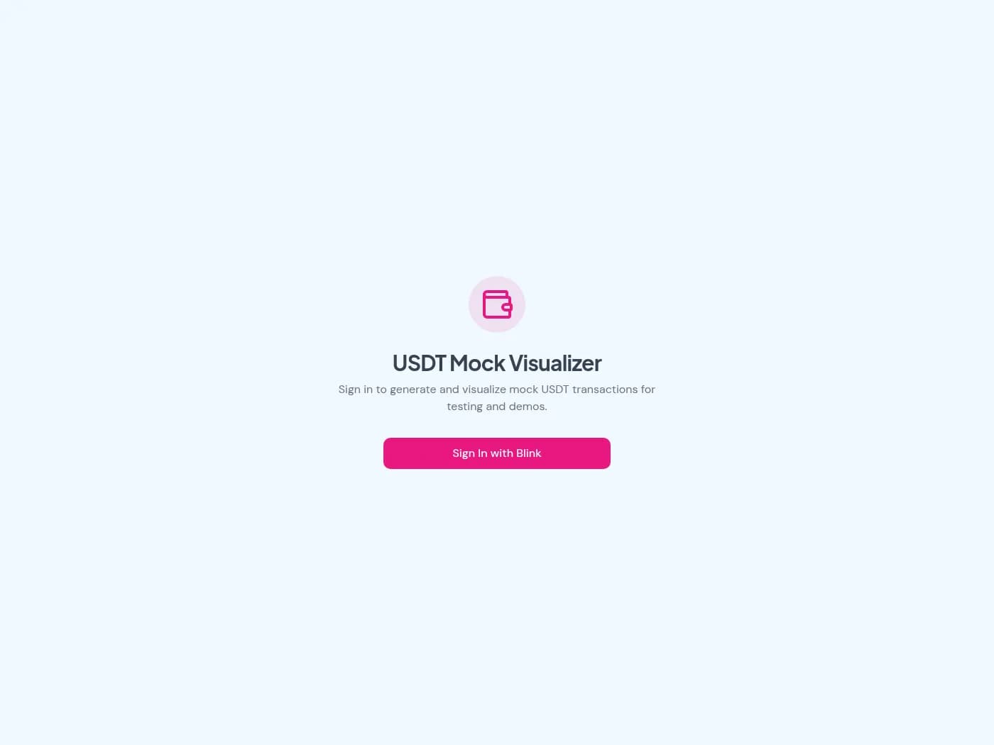 Mock USDT Transaction Visualizer