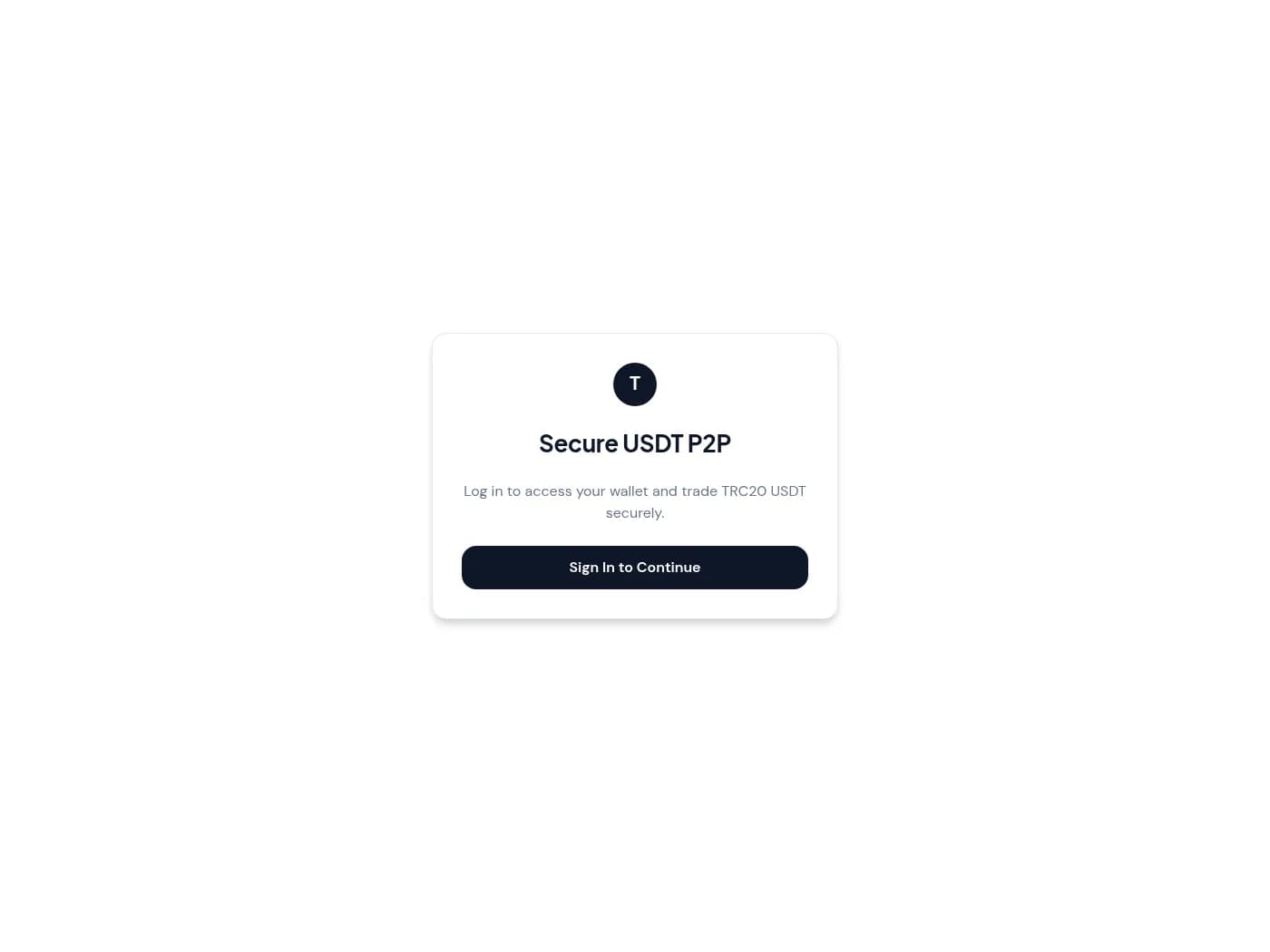 USDT Flash P2P Platform
