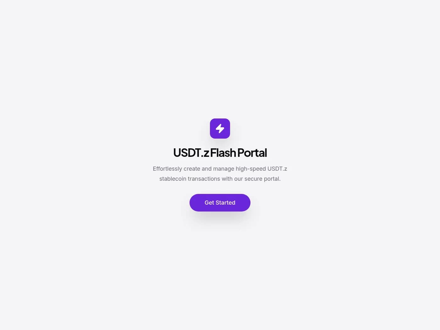 USDT.z Flash Portal