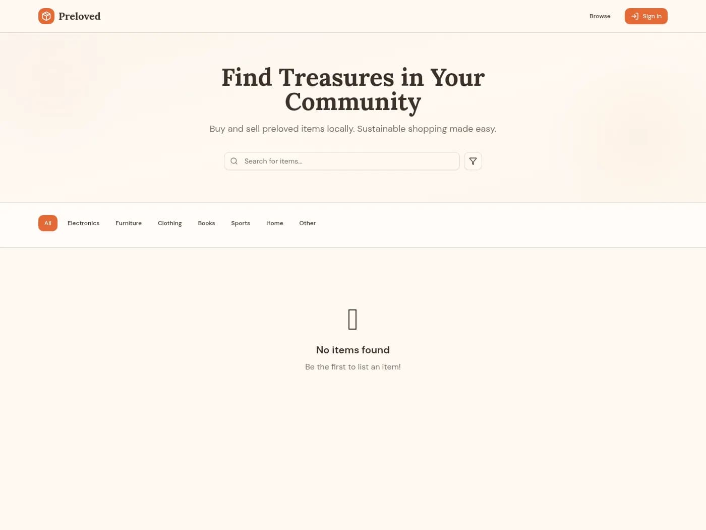 Preloved Marketplace