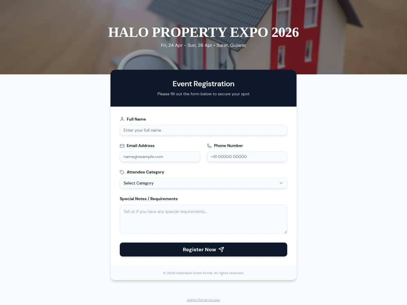 Secure Data Form Portal