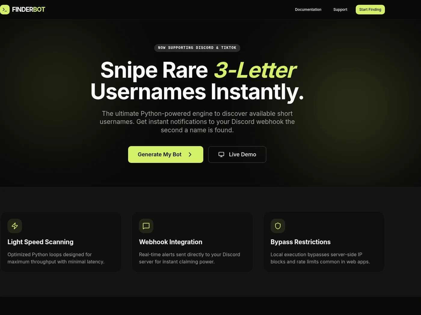 Username Finder Bot
