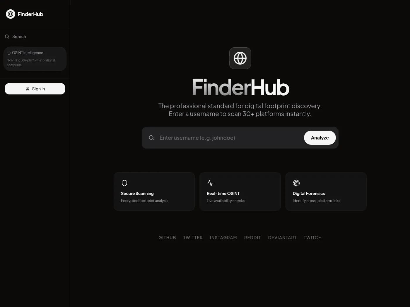 Username Finder Hub