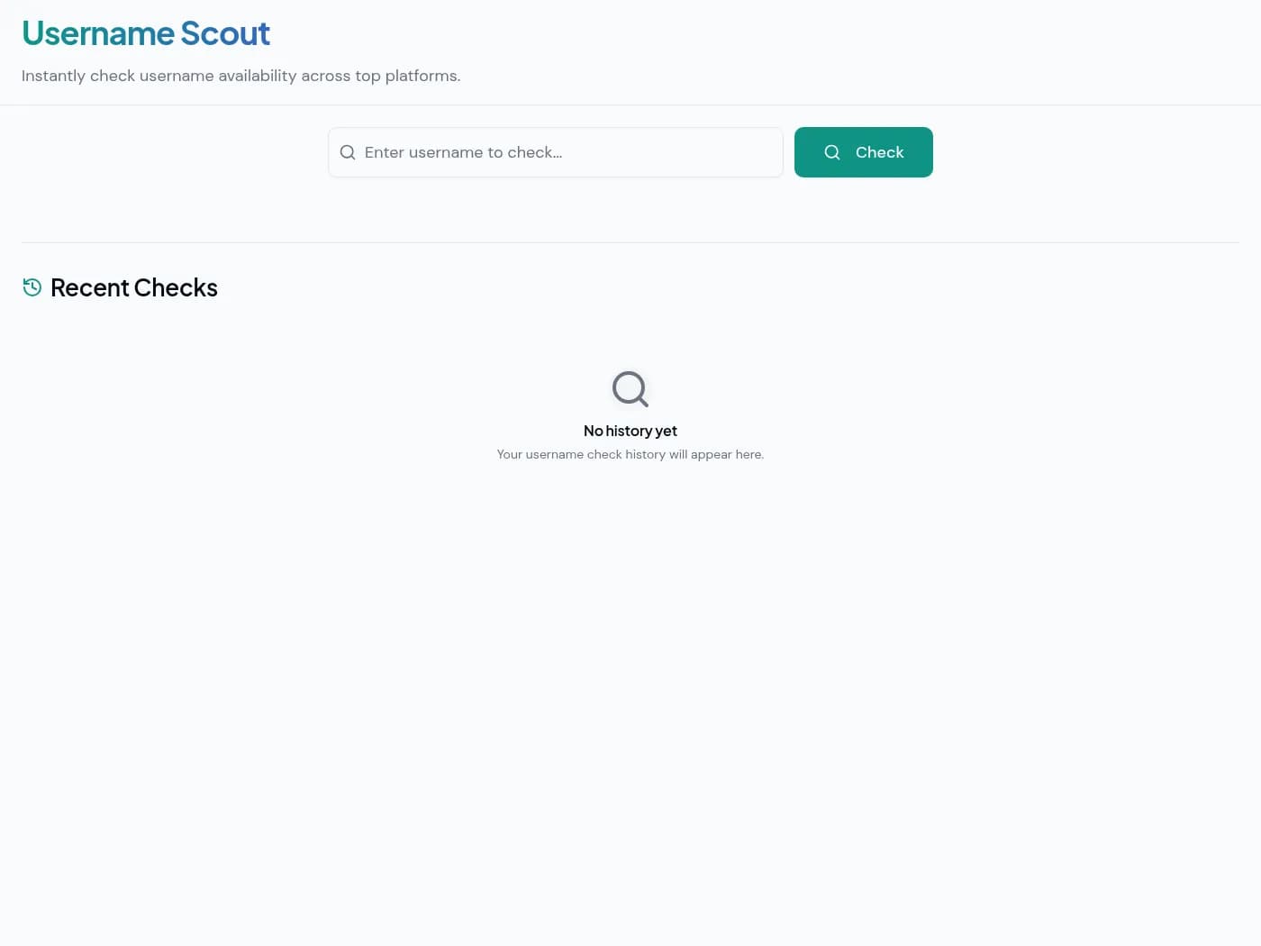 Username Scout