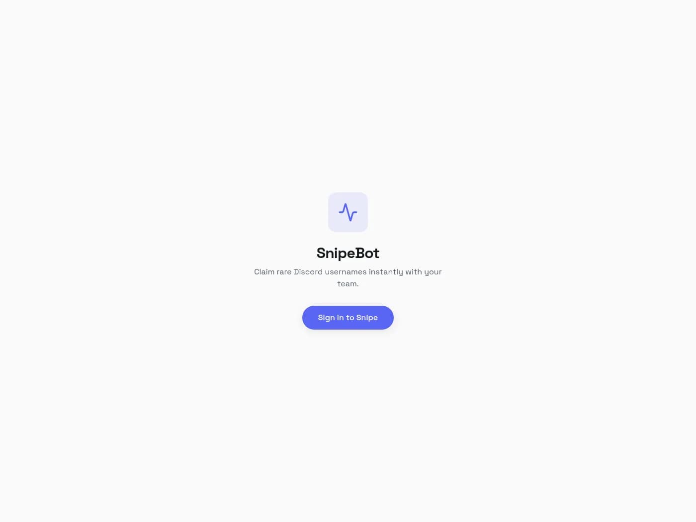 Username SnipeBot