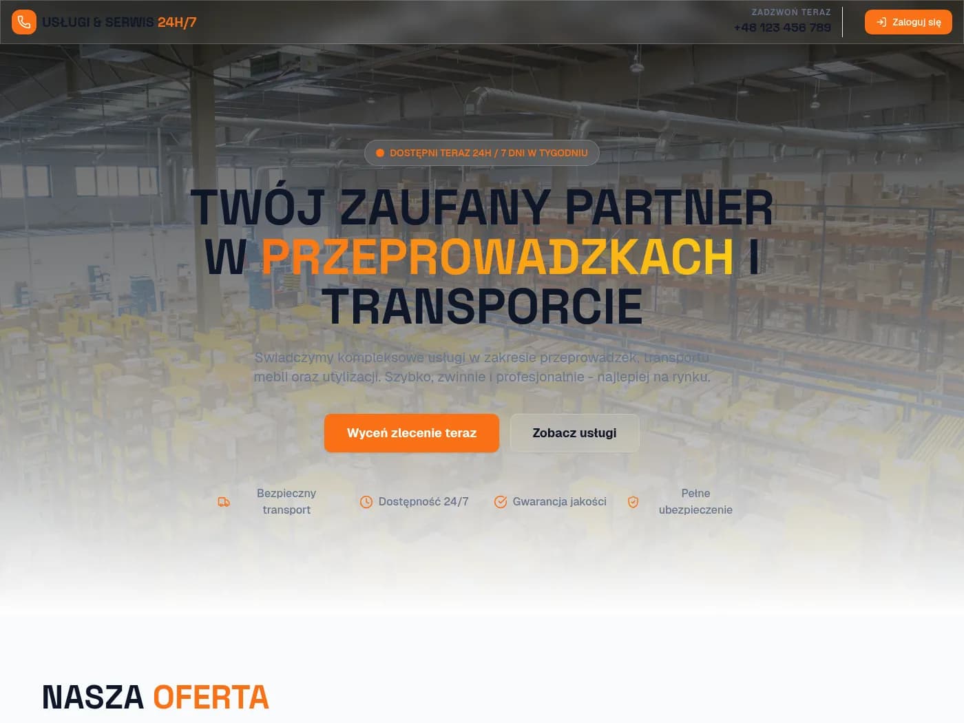 Usługi & Serwis 24H/7 Portal