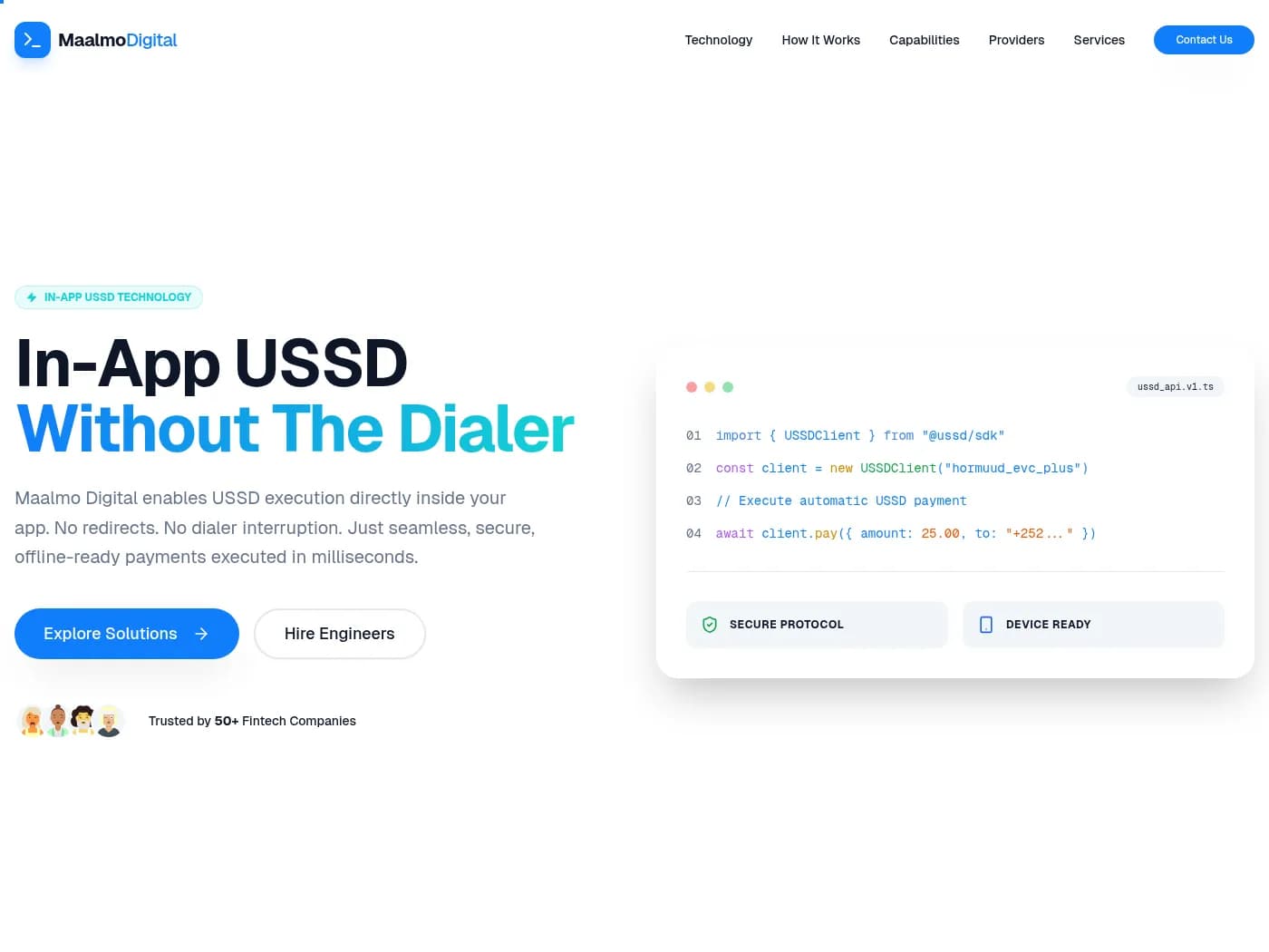 USSD Solutions Portal