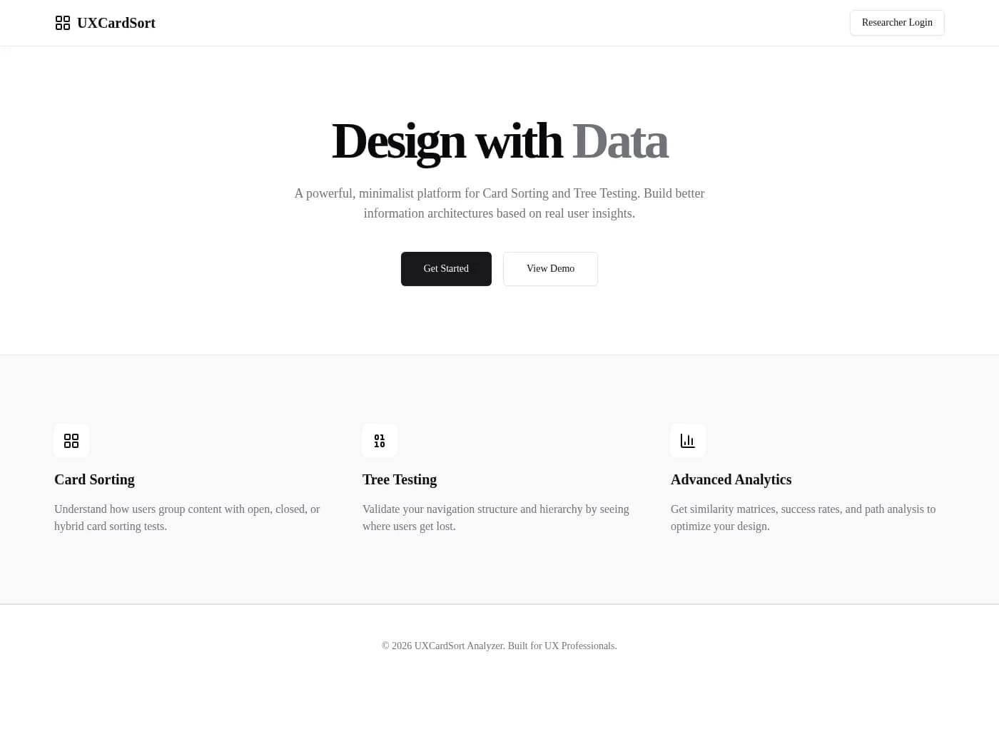 UX Card Sort Analyzer