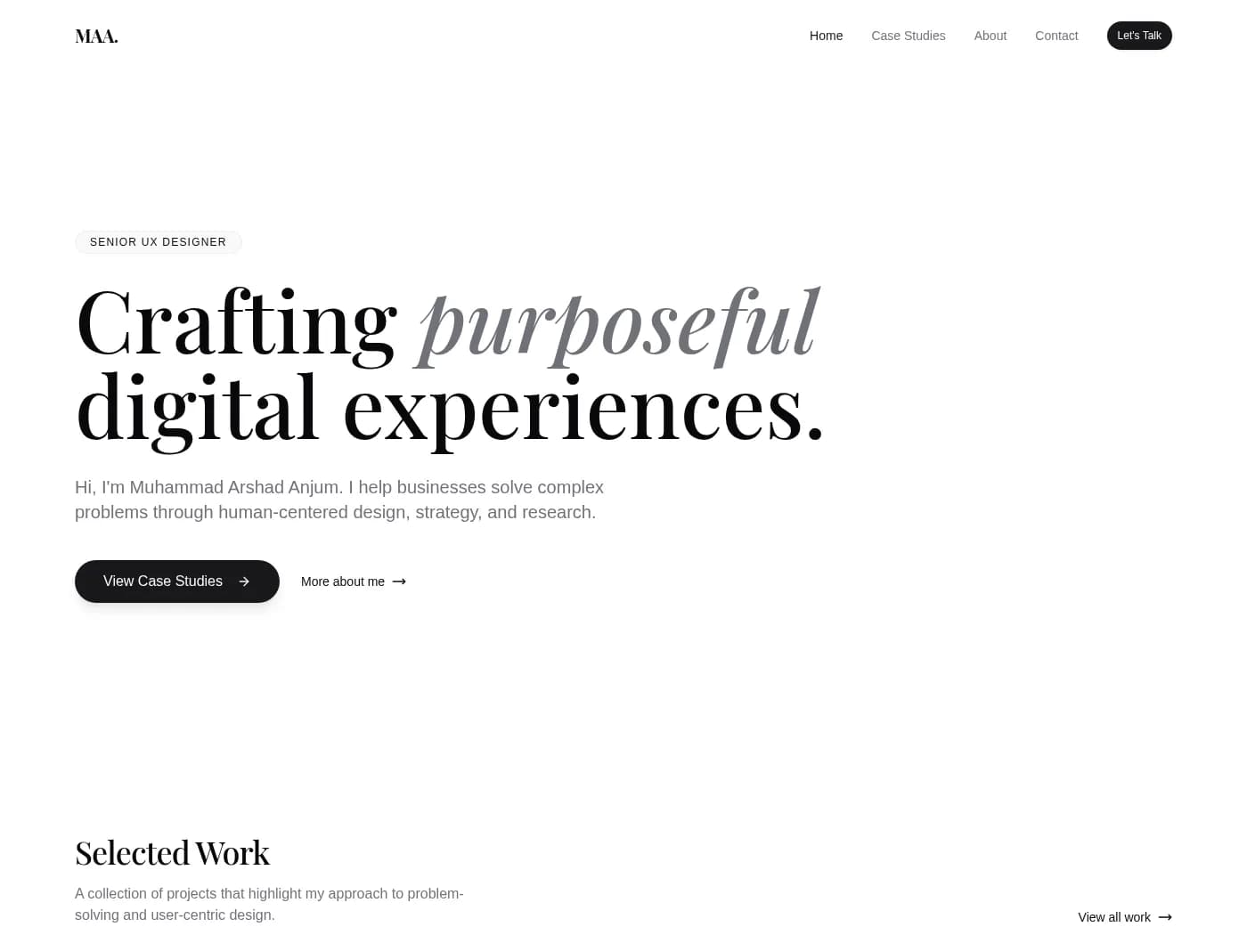 Arshad UX Portfolio