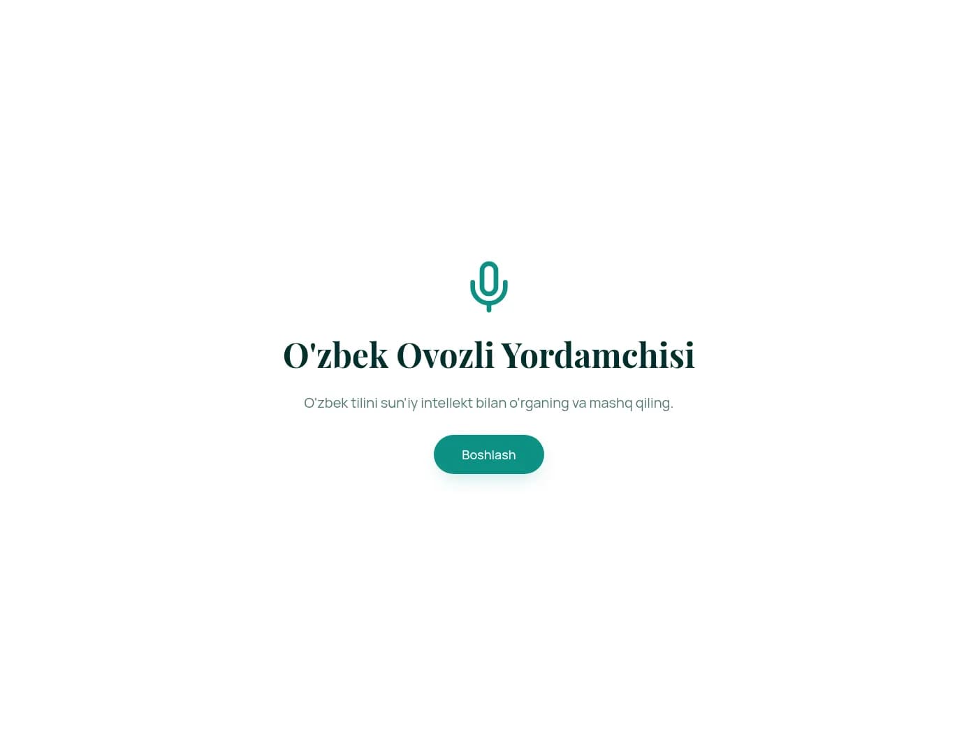 Uzbek Voice Assistant