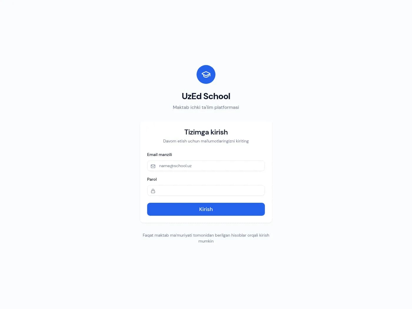 UzEd School Platform