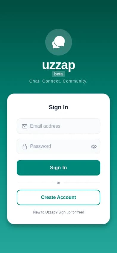Uzzap Beta Chat